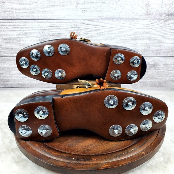 Vintage | Shoes | Hot Z Vintage Very Rare Metal Spike Golf Shoes Mens ...